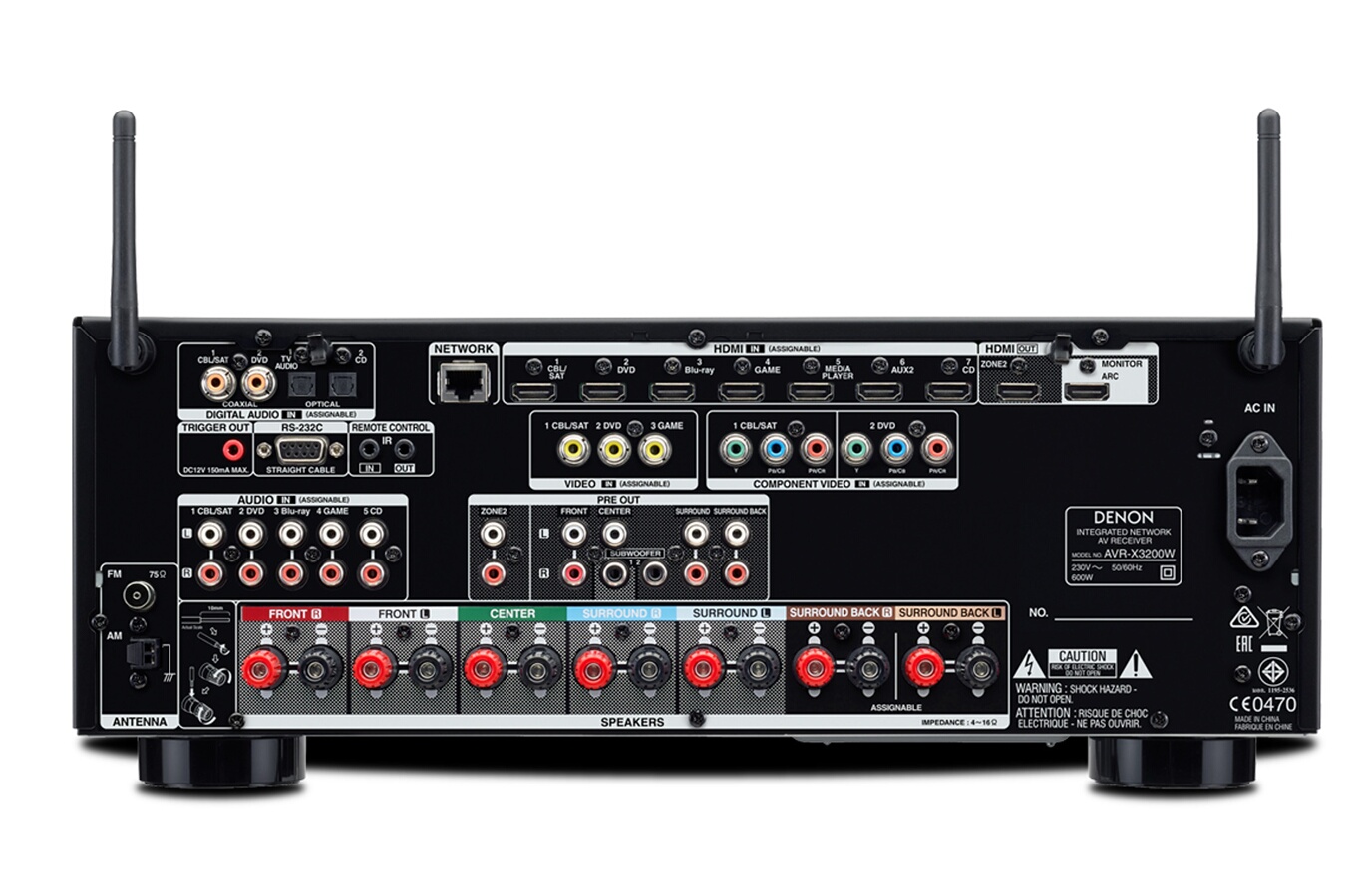 Ampli Home Cinéma Denon AVRX3200W BLACK (4159497) | Darty