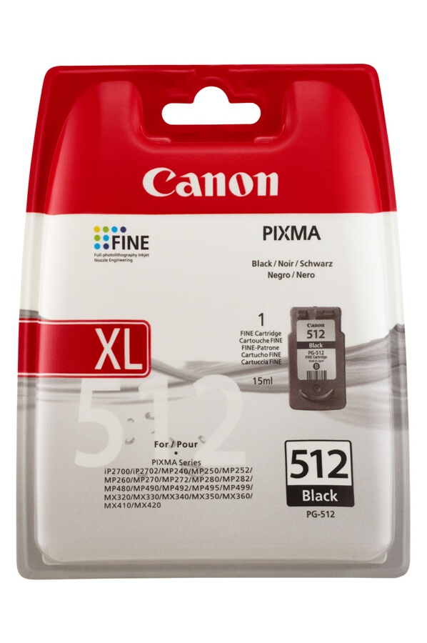 Cartouche d'encre Canon PG-512 Noir (1239538) | Darty