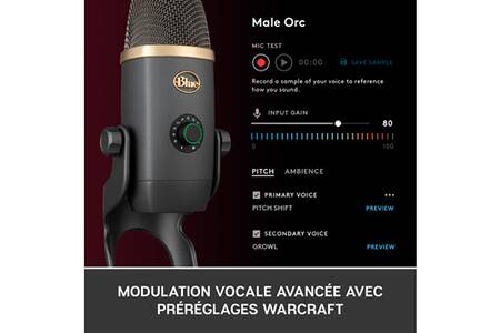 Microphone Blue Microphones Yeti X World Edition World of Warcraft Noir ...