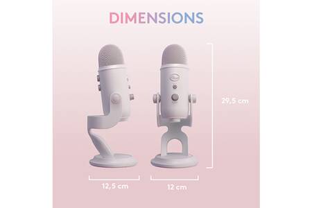 Microphone Logitech Blue Yeti Microphone Gaming USB pour Streaming ...