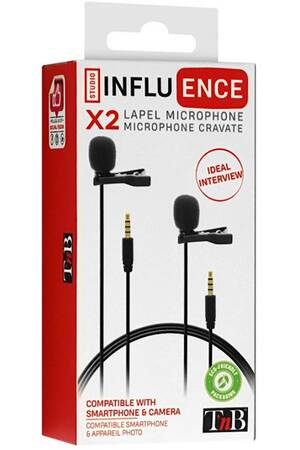 Microphone Tnb INFLUENCE - Pack de 2 microphones cravate port jack ...