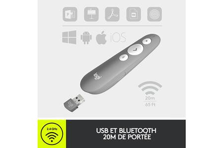 Accessoire vidéoprojecteur Logitech laser de présentation R500s de ...