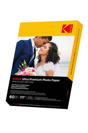 Papier d'impression Kodak Ultra Premium photo paper 280gsm 10x15cm 60 ...