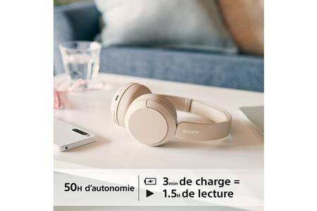 Casque audio Sony WHCH520C.CE7 | Darty