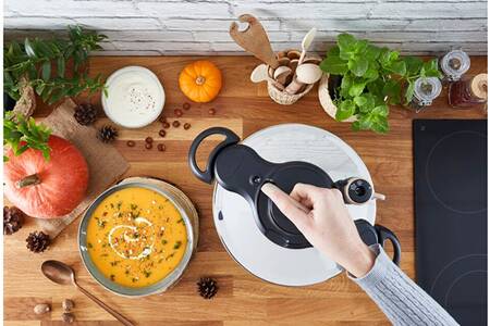 Autocuiseur Seb Cocotte-minute® ClipsoMinut' Éco Compact+ 9L P4904931 ...