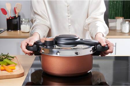 Autocuiseur Seb CLIPSOMINUT'® DUO 5L COCOTTE-MINUTE INDUCTION P4705101 ...