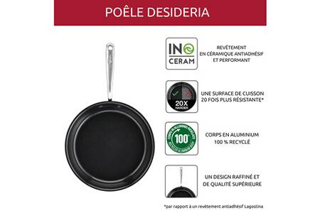 Poele Lagostina Desideria ceramique 24 cm | Darty