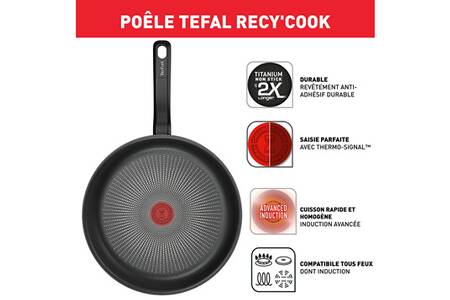 Poele Tefal Recy''Cook 22 cm G2670302 | Darty