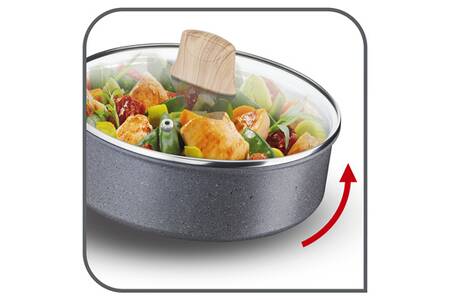 Sauteuse Tefal SAUTEUSE NATURAL FORCE SAUTEUSE 24 CM INDUCTION G2663232 ...