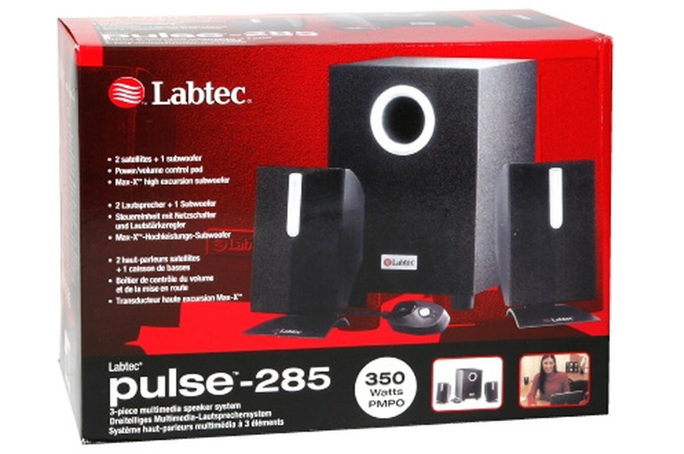 Enceinte PC Labtec PULSE 285 - HP PULSE 285 (1185306) | Darty