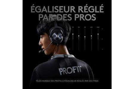 Casque PC Logitech BUNDLE Logitech G PRO X Gaming Headset filaire noir ...