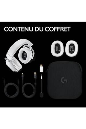 Casque PC Logitech G PRO X 2 LIGHTSPEED Casque audio Bluetooth, Micro ...