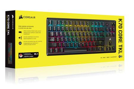 Clavier Corsair Clavier gaming mecanique CORSAIR K70 CORE TKL RGB ...