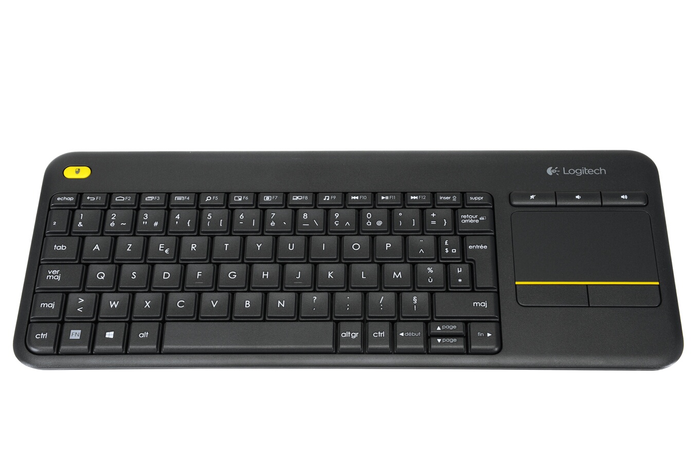 Clavier Logitech K400+ Noir (4144104) | Darty
