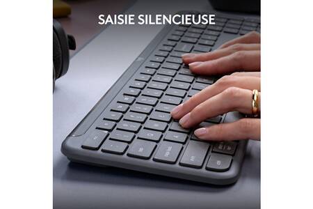 Clavier Logitech Signature Slim K950, sans fil- Graphite | Darty