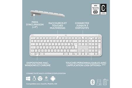 Clavier Logitech Signature Slim K950, sans fil | Darty