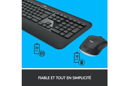 Ensemble clavier et souris Logitech MK540 ADVANCED Wireless Keyboard and Mouse Combo | Darty