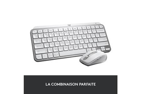 Clavier Logitech MX Keys Mini compact, Bluetooth Gris pâle | Darty