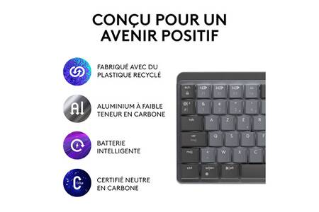 Clavier Logitech MX Mechanical Mini Sans Fil Rétroéclairé, Silencieux | Darty