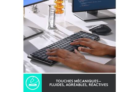 Clavier Logitech MX MECHANICAL - Clavier mecanique sans fil retroeclaire - Connexion Bluetooth ...