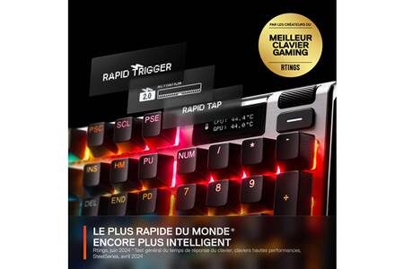 Clavier Steelseries APEX PRO GEN 3 - FR | Darty