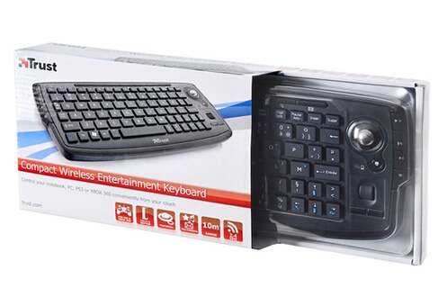 Clavier Trust Compact Wireless Entertainment Keyboard (1341618) | Darty