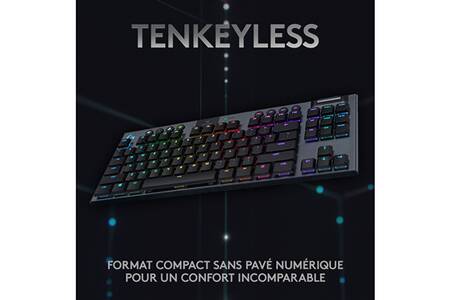 Clavier Logitech Clavier gaming sans fil Logitech G915 Lightspeed TKL ...