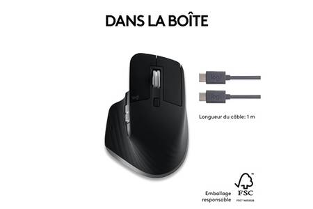 Souris Logitech MX Master 3S pour Mac - Bluetooth Sans Fil - Gris Sideral | Darty