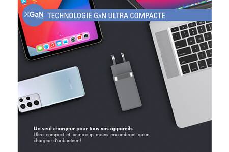 Accessoire pour téléphone mobile Force Power Chargeur Secteur GAN 1 ...