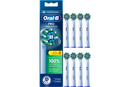Brossette dentaire Oral B PRO CROSS ACTION WHITE X8 | Darty