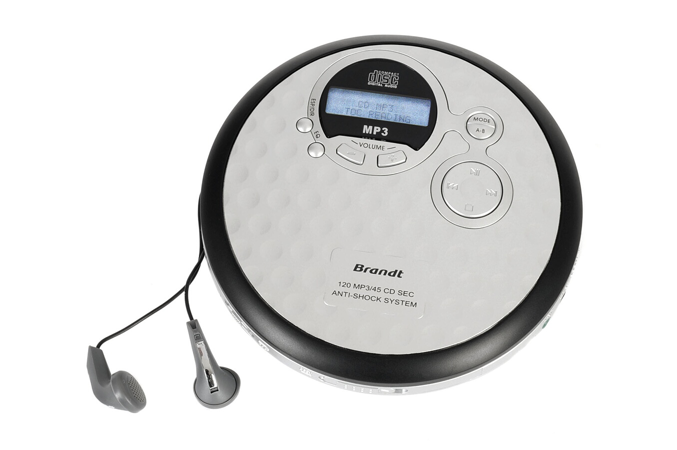Baladeur CD Brandt BPCD01MP3 (2754738) | Darty