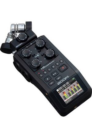 Dictaphone Zoom H6 BLACK - Enregistreur 6 pistes portable à microphones ...