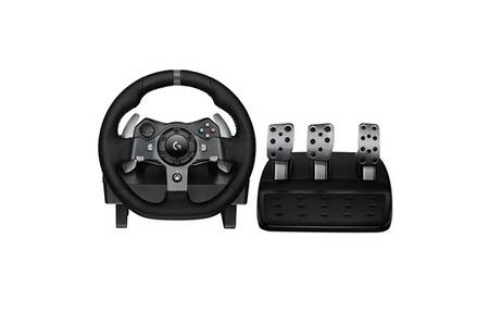 Volant gaming Logitech G920 Driving Force de course et pedales, retour ...