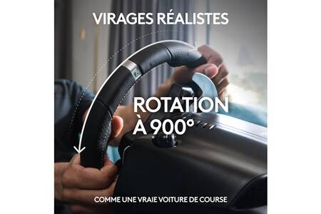 Volant gaming Logitech G920 Driving Force de course et pedales, retour ...