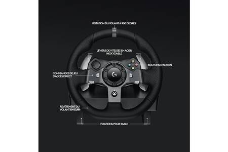 Volant gaming Logitech G920 Driving Force de course et pedales, retour ...