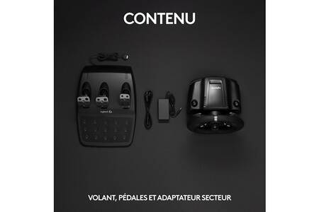 Volant gaming Logitech G920 Driving Force de course et pedales, retour ...