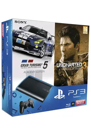 Console rétrogaming Sony PS3 500GO+GT5+UNCHARTED 3 | Darty