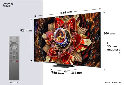 TV LED Tcl QD-Mini LED 65C9K 165 cm 2025 | Darty