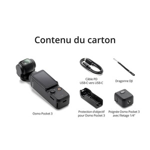 Caméra sport Dji Osmo Pocket 3 | Darty