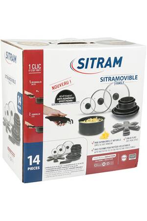Casserolerie Sitram Set de 14 pièces Aluminium pressé SITRAM - Set de ...