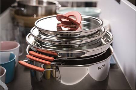 Casserole Tefal OPTI'SPACE Set 6 pièces | Darty