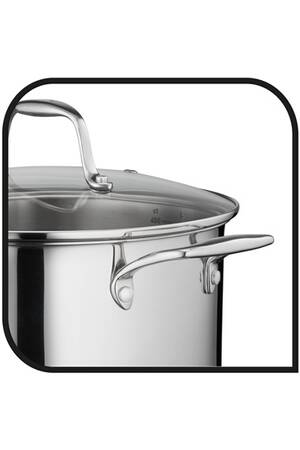 Cocotte / faitout / marmite Tefal TEFAL EVERCOOK H8094614 Faitout 24 cm (5 L) Inox - H8094614 ...