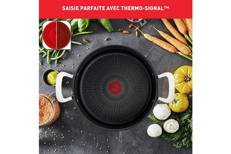 Marmite / Faitout Tefal FAITOUT 24 CM (5L) + COUVERCLE UNLIMITED PREMIUM INDUCTION G2564602 | Darty