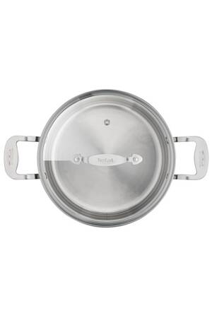 Cocotte / faitout / marmite Tefal Marmite 22 cm / 6L + couvercle en verre PRO INOX - INDUCTION ...