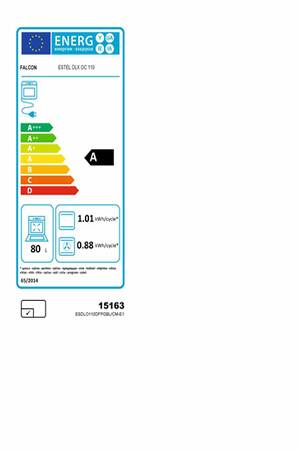 Piano de cuisson Falcon ESTEL DELUXE OC TAB MIX 110 CM BLEU PASTEL ...