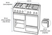 Piano de cuisson Leisure CK110F324K | Darty