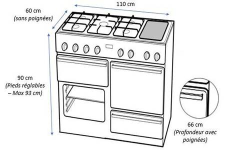 Piano de cuisson Leisure CK110F324K | Darty