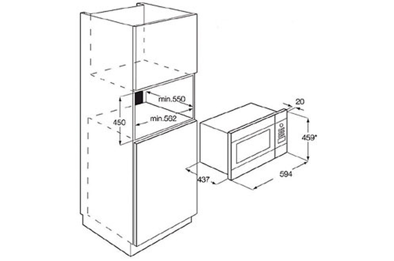 Micro ondes encastrable Electrolux EMS26215X (3234185) | Darty