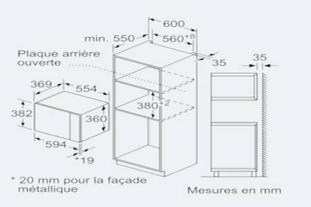 Micro-ondes mono-fonction Siemens BF555LMS0 | Darty