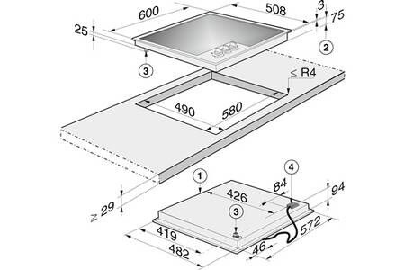 Plaque gaz Miele KM 2312 | Darty